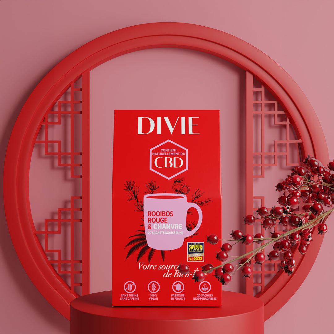 DIVIE | Infusion CBD BIO Rooibos Rouge Chanvre – Divie