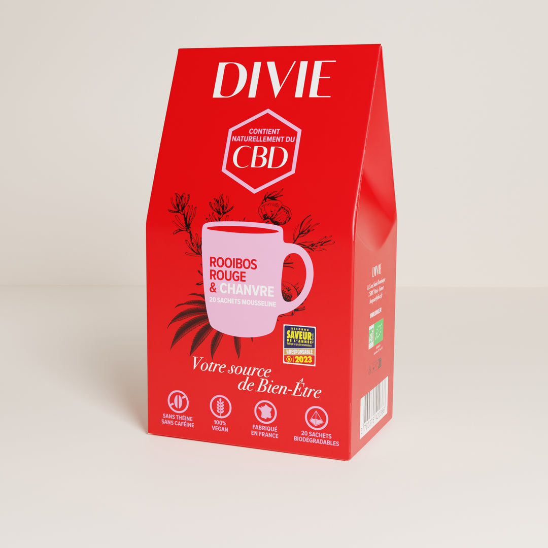 DIVIE | Infusion CBD BIO Rooibos Rouge Chanvre – Divie